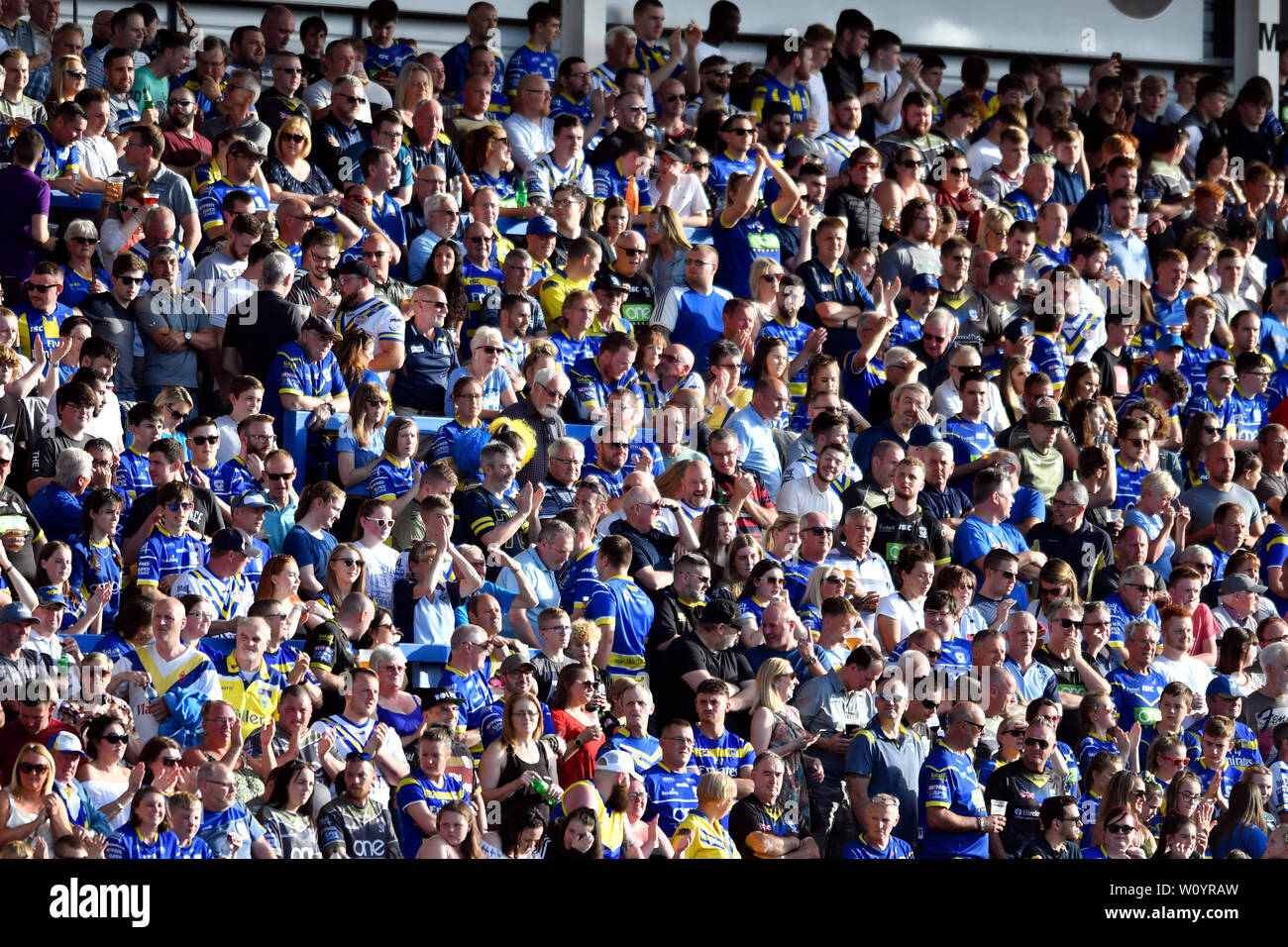 Warrington wolves fans hi-res stock photography and images - Alamy