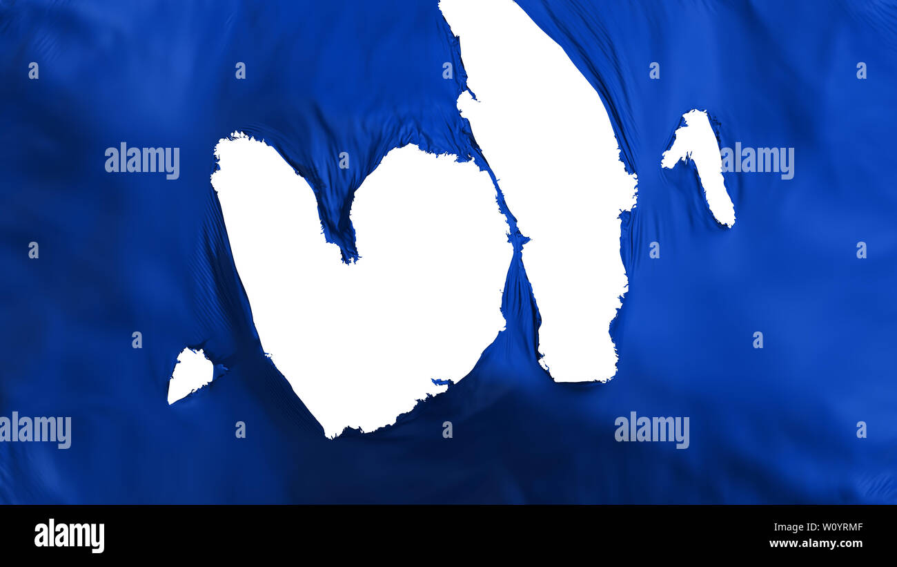 Ragged Deep blue color flag, white background, 3d rendering Stock Photo ...