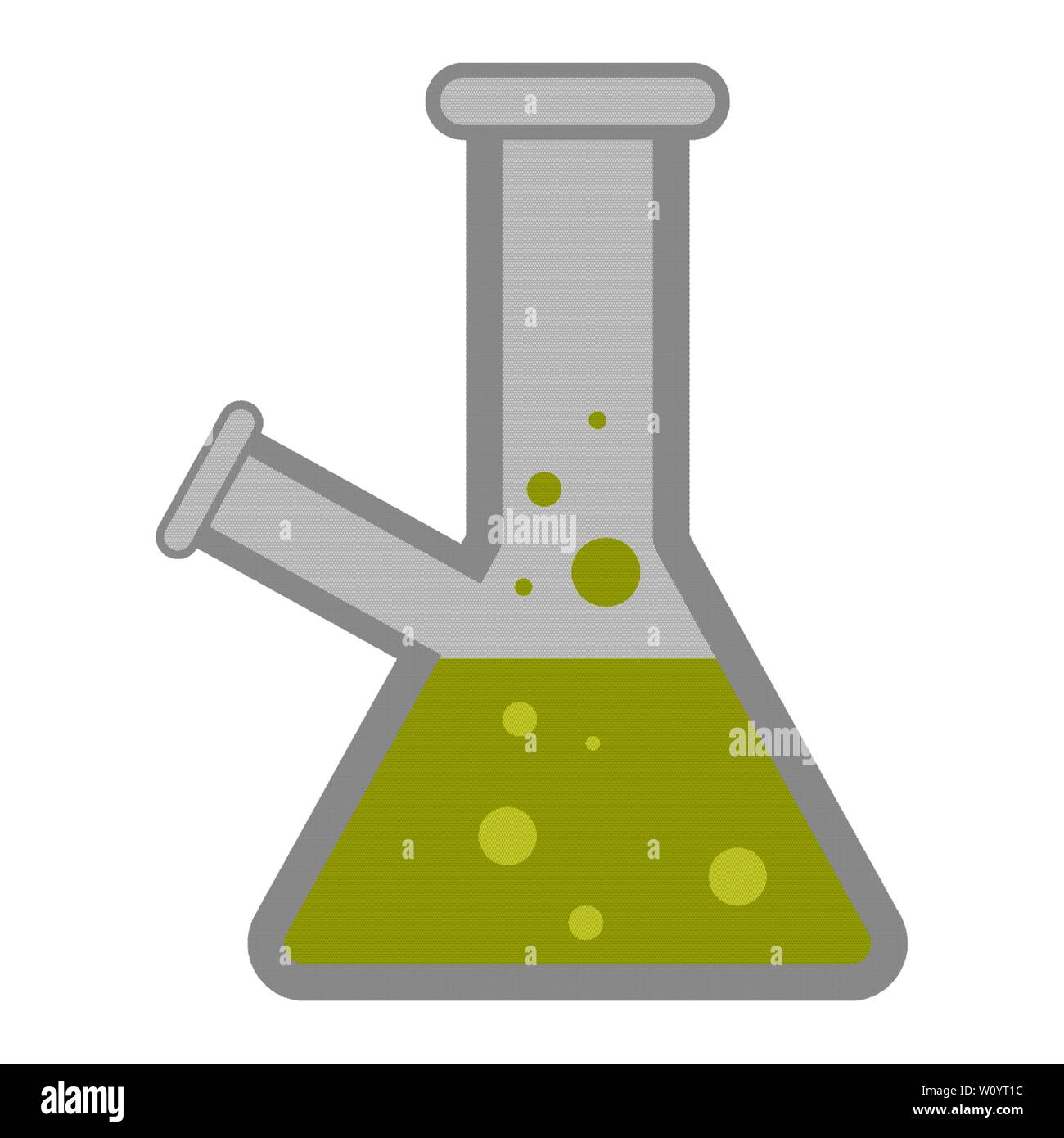 Isolated erlenmeyer with a liquid - Vector illustration Stock Vector ...