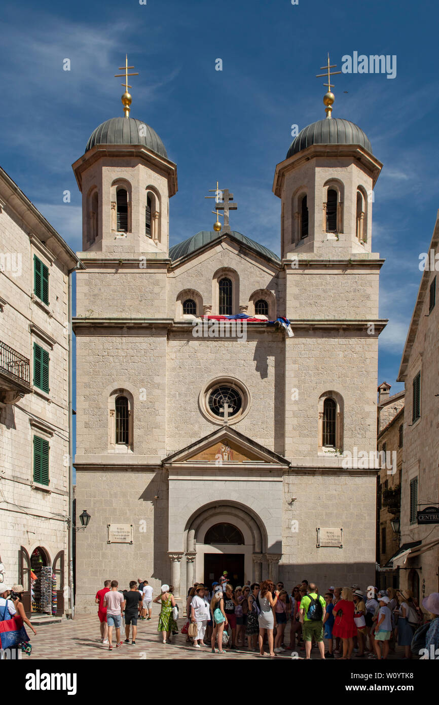 St Nichola's Serbian Orthodox Church, Old Kotor, Montenegro Stock Photo ...