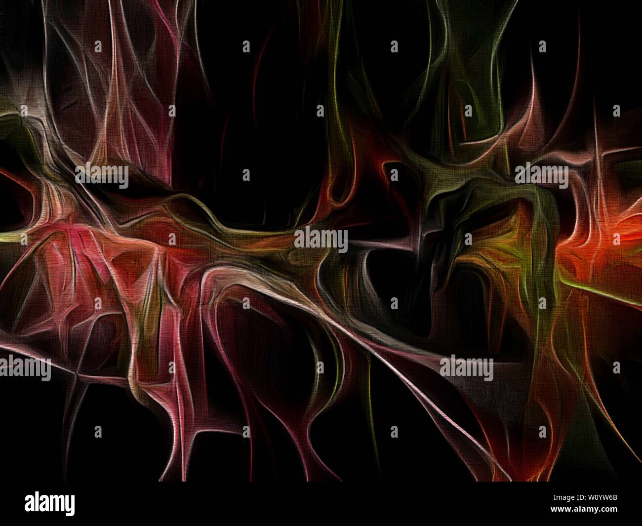 abstract fractal psychedelic shape texture with color pencil ...