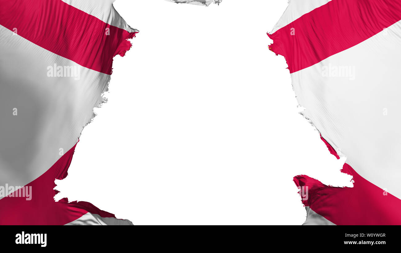 Florida state flag ripped apart, white background, 3d rendering Stock ...