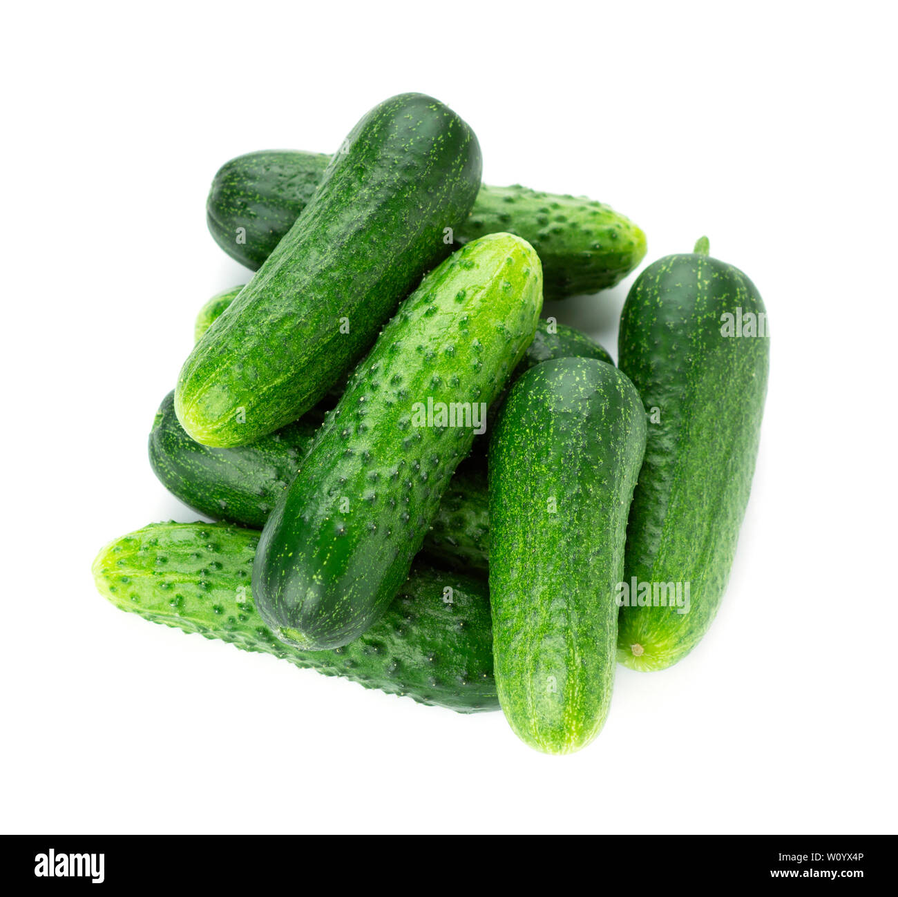 Top view delicious cucumber Cut Out Stock Images & Pictures - Alamy