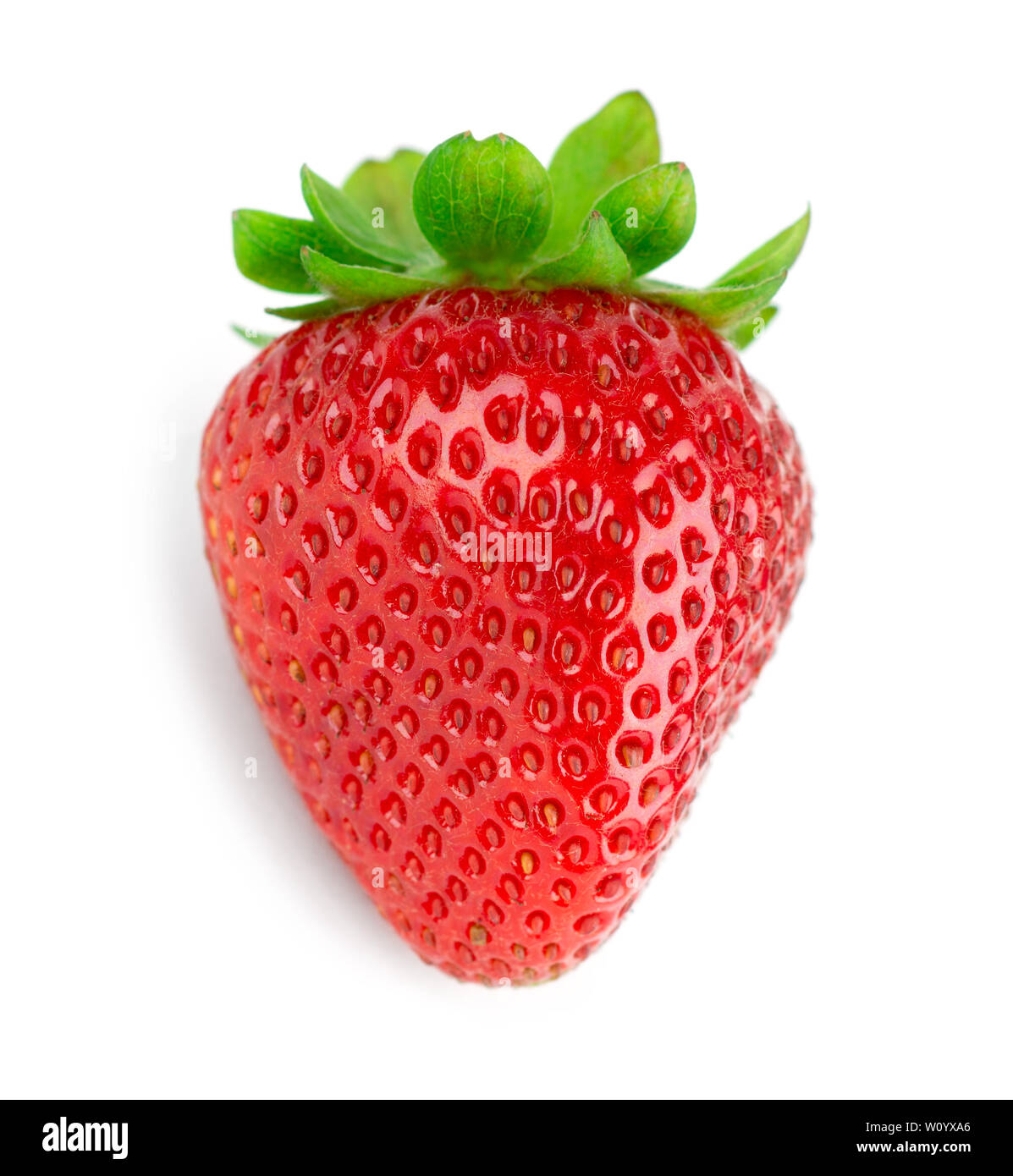Fresh strawberry fruit on white background. Fresh ripe berry closeup ...