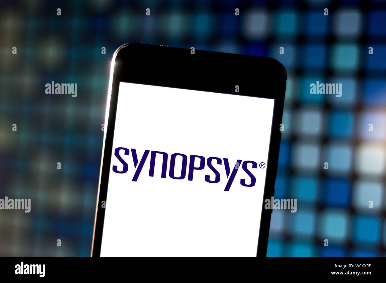 Brazil. 10th June, 2019. In this photo illustration the Synopsys logo ...