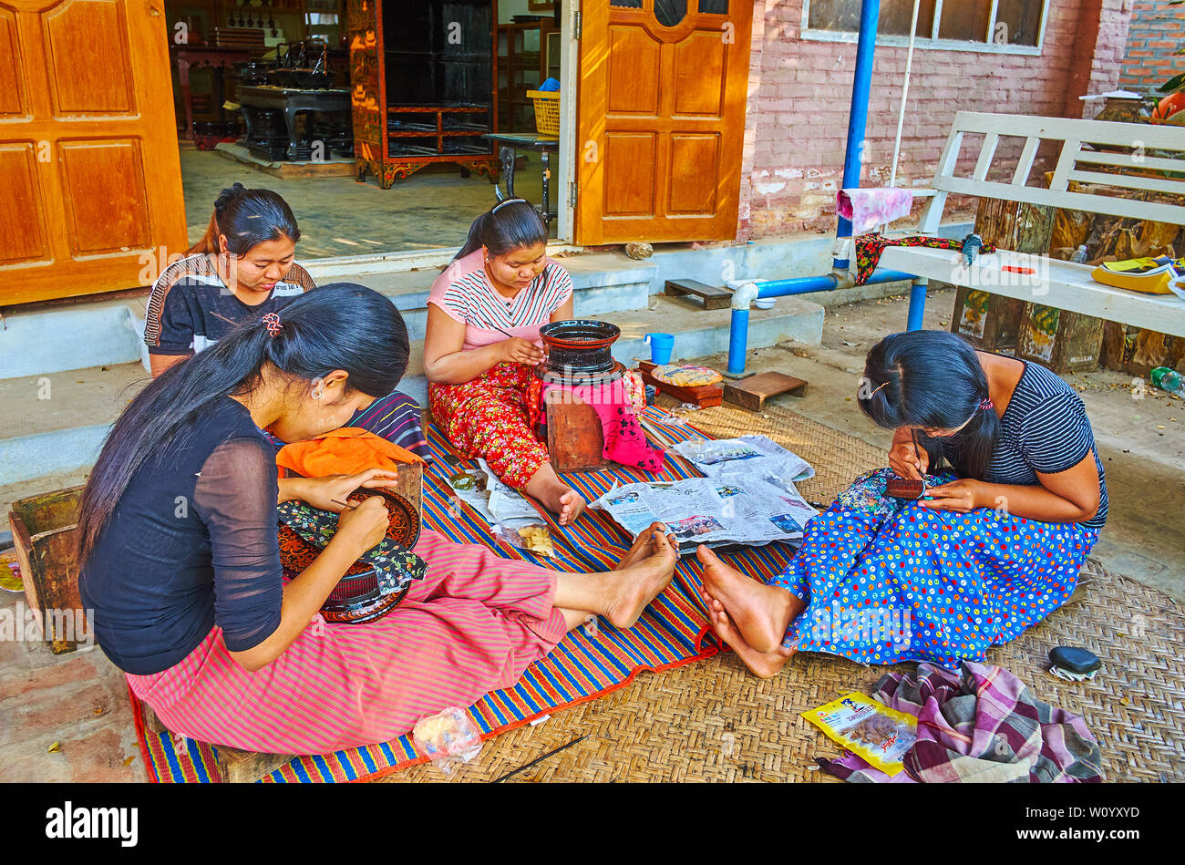 Bagan lacquerware hi-res stock photography and images - Alamy