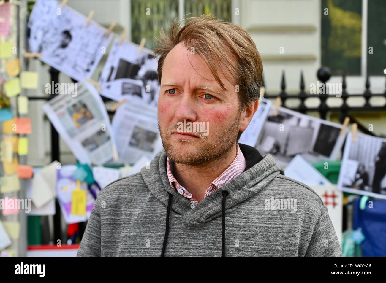 Richard ratcliffe hunger strike hi-res stock photography and images - Alamy