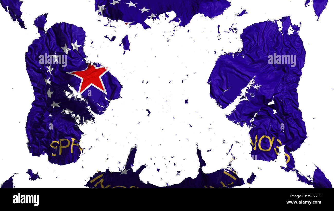 Scattered Springfield city, capital of Illinois state flag, white ...