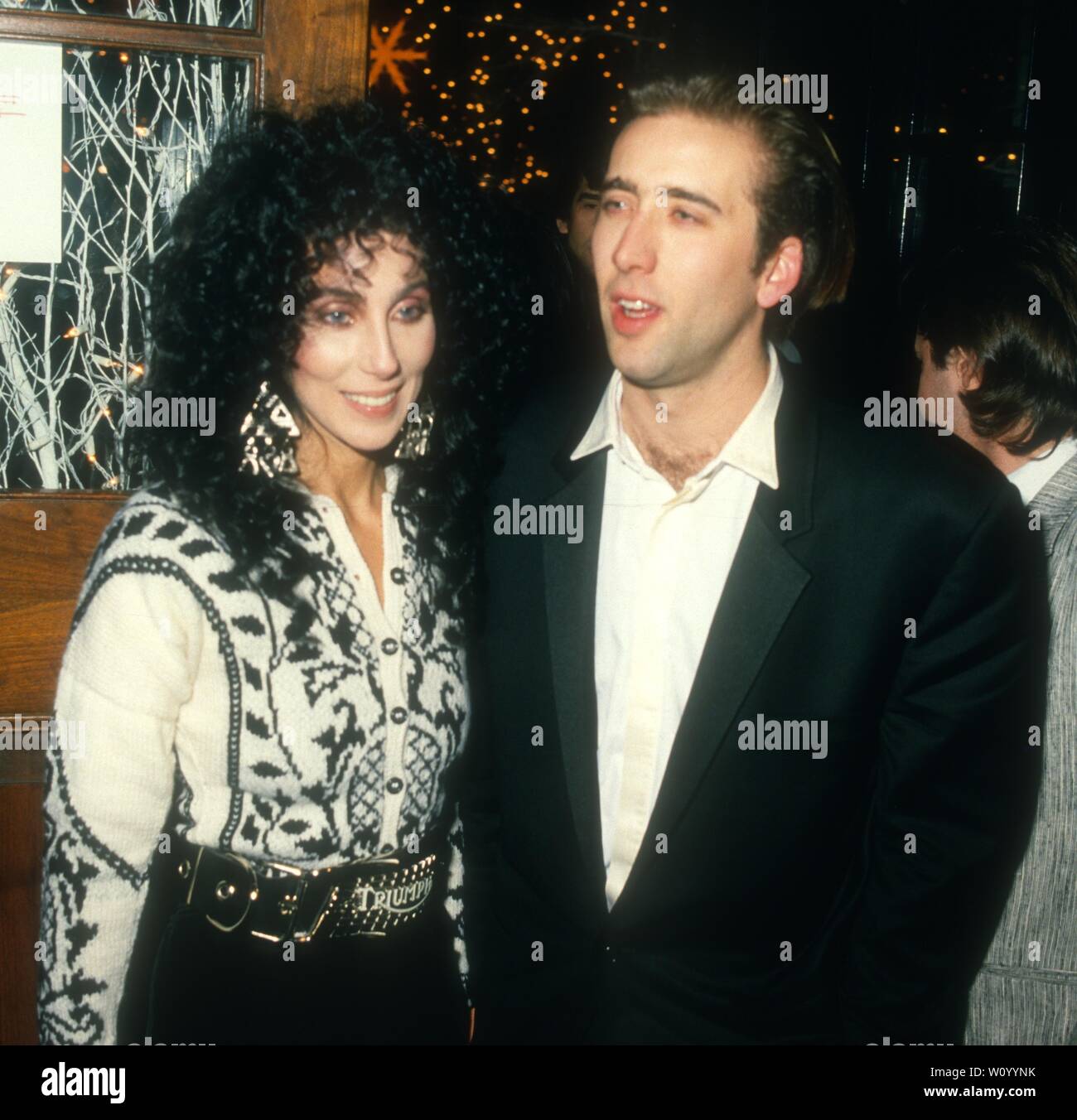 Cher Nicholas Cage 1987 Photo By Michael Ferguson/PHOTOlink. Photo via ...