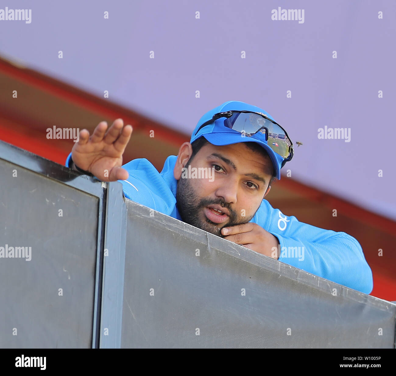 Manchester, 27, June 2019. Indian Player Rohit Sharma in Manchester on ...