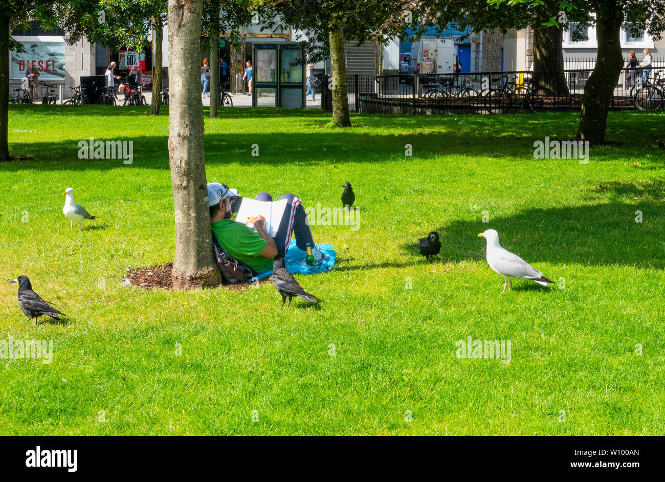 Eyre Square in Galway, Ireland Stock Photo - Alamy