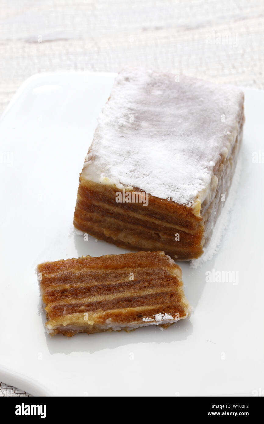 homemade apple pastila, russian dessert isolated Stock Photo - Alamy