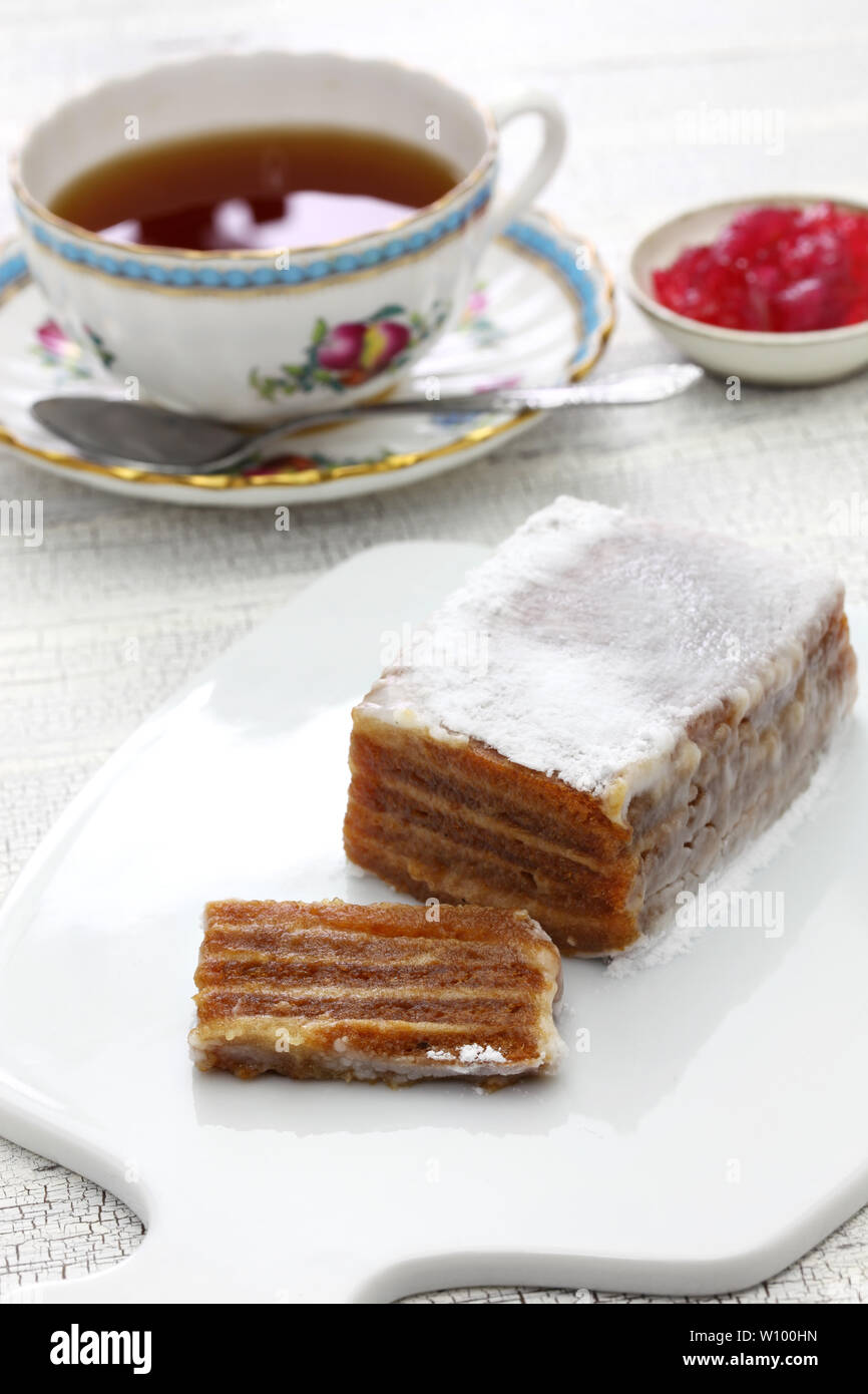 homemade apple pastila, russian dessert isolated Stock Photo - Alamy