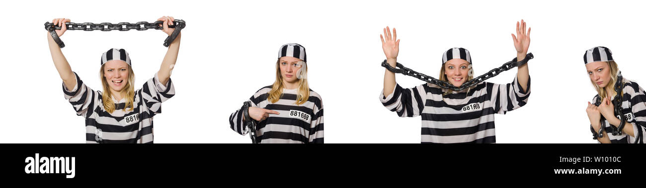 Funny prison inmate in concept Stock Photo - Alamy