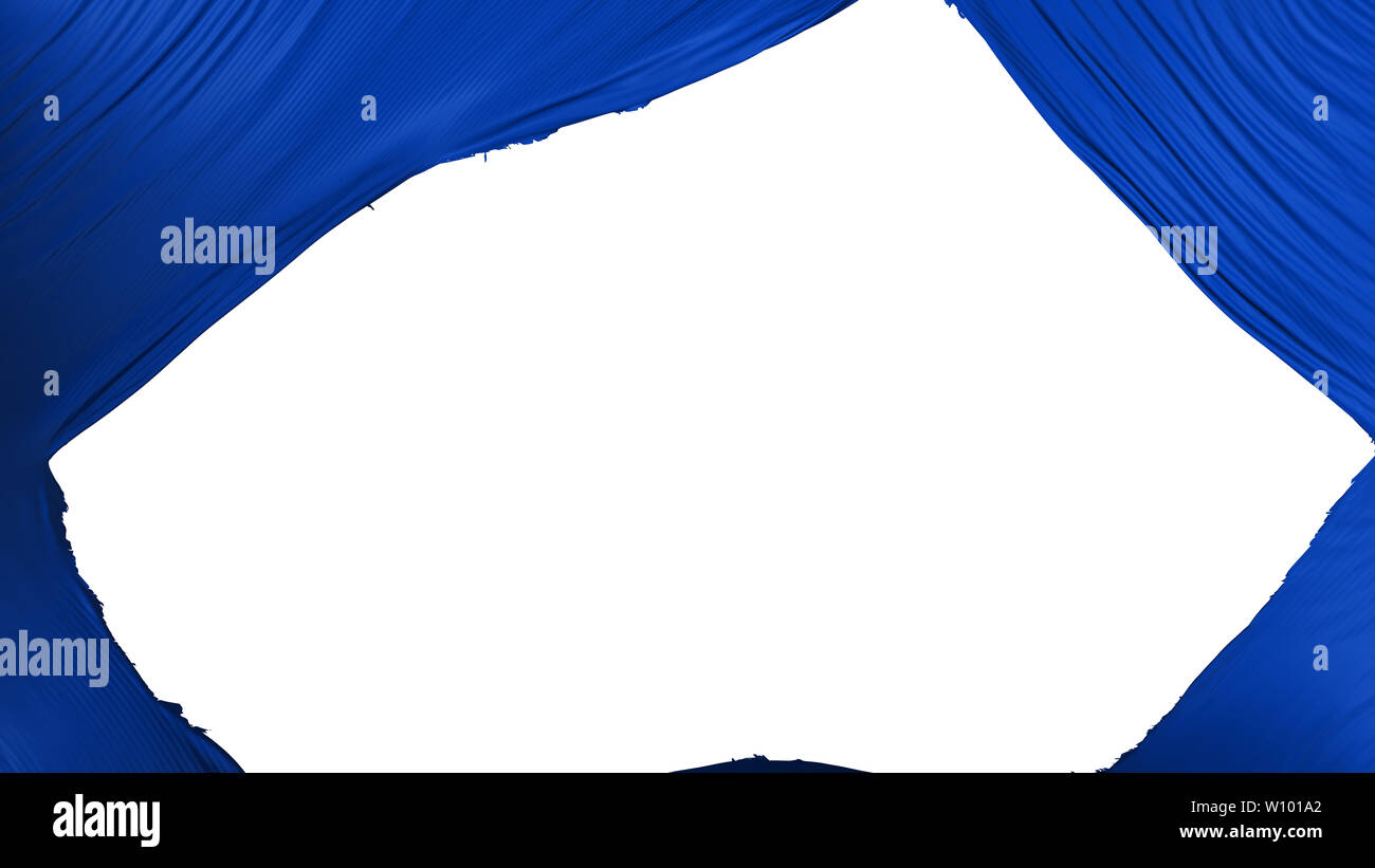 Divided Deep blue color flag, white background, 3d rendering Stock ...