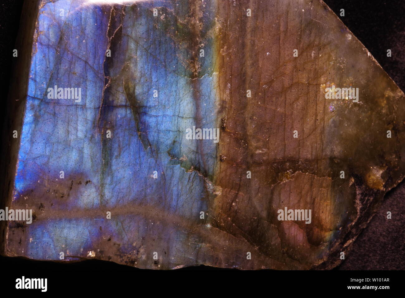 Labradorite Geological Sample. Macro Abstract Close Up Photo ...