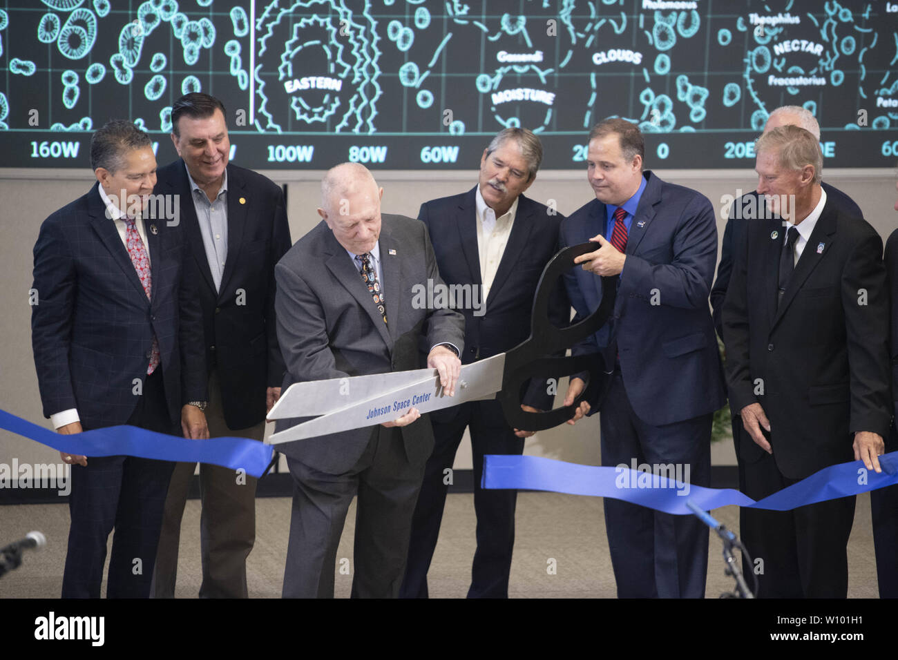 Webster, Texas, USA. 28th June, 2019. Dignitaries gather in the ...