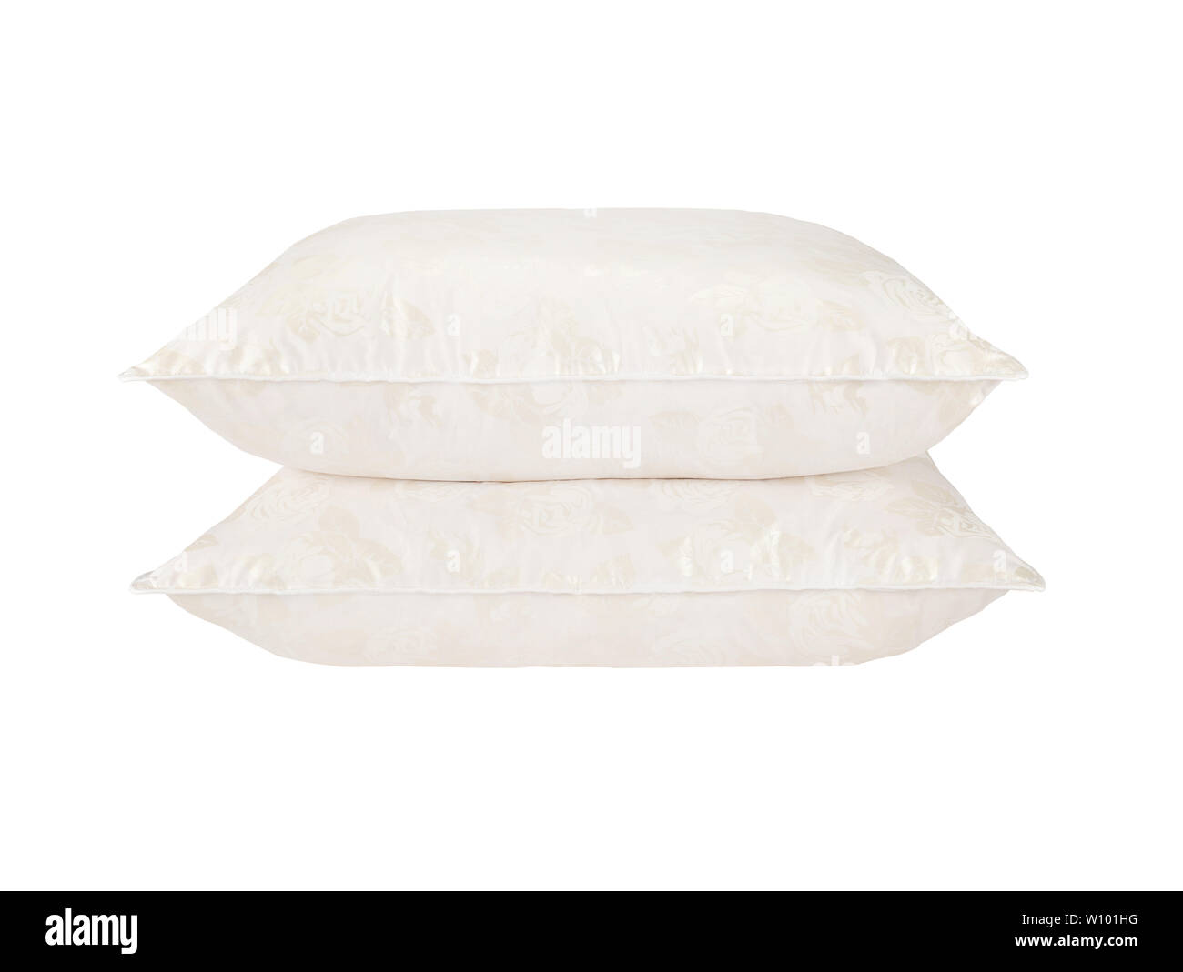white pillows on pure white background Stock Photo - Alamy