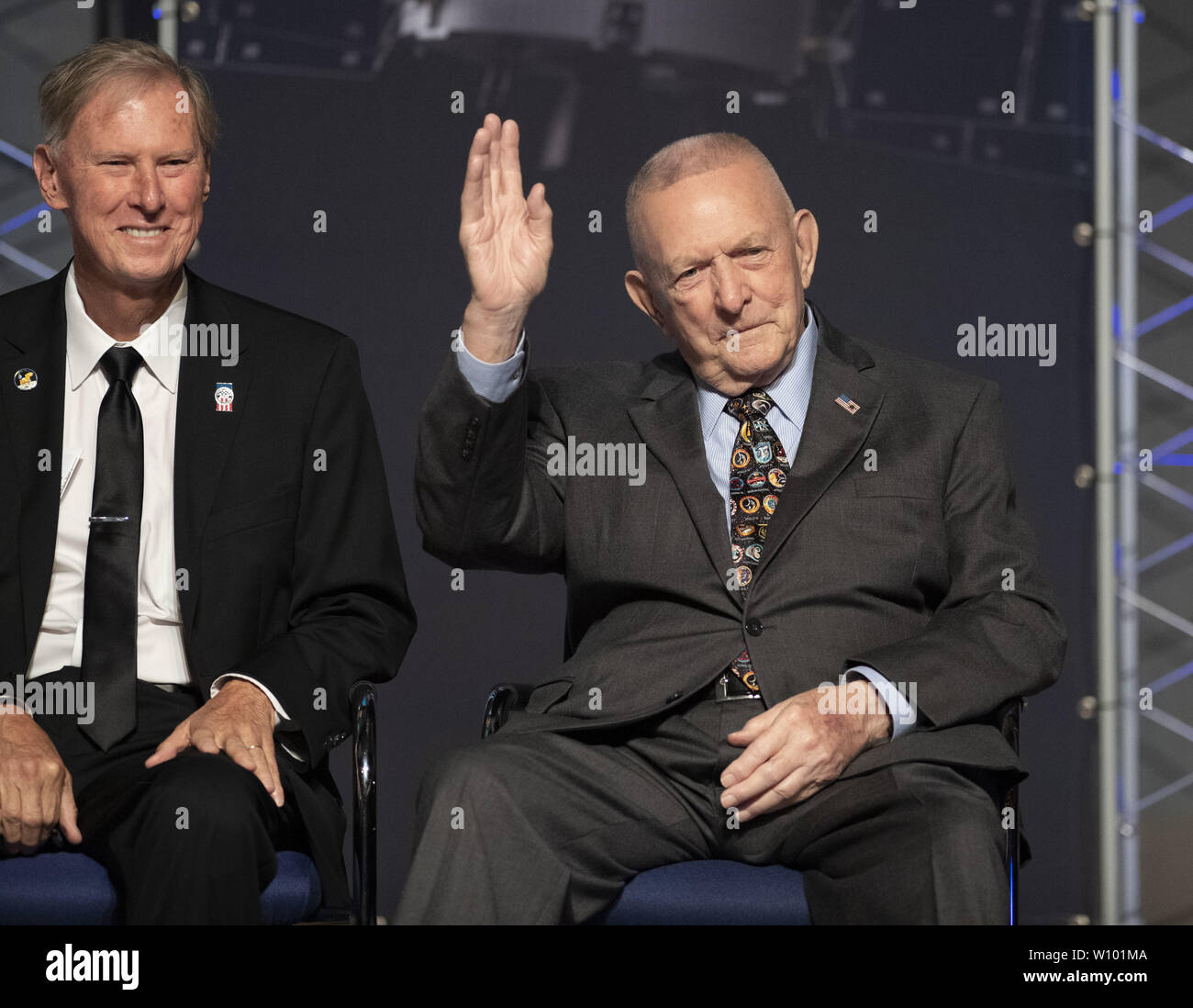 Webster, Texas, USA. 28th June, 2019. Apollo 11 Flight Director Gene ...