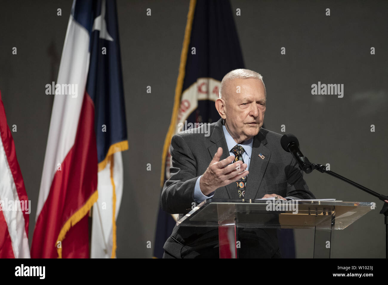 Webster, Texas, USA. 28th June, 2019. Apollo 11 Flight Director Gene ...