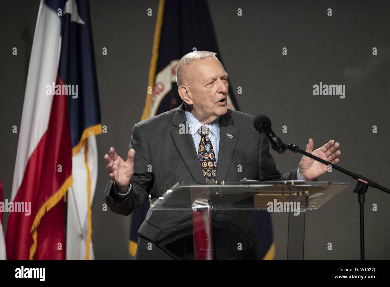 Webster, Texas, USA. 28th June, 2019. Apollo 11 Flight Director Gene ...