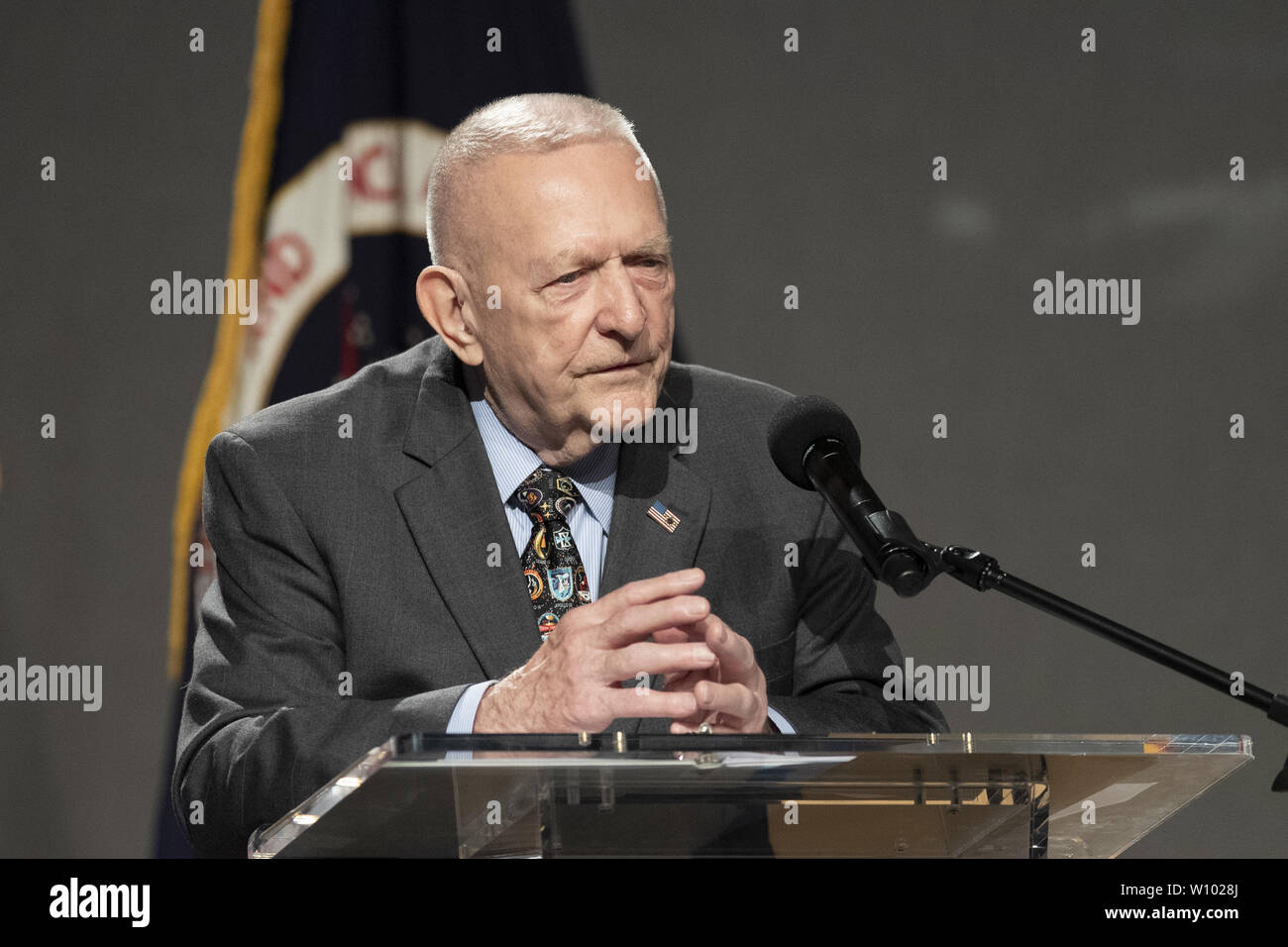 Webster, Texas, USA. 28th June, 2019. Apollo 11 Flight Director Gene ...