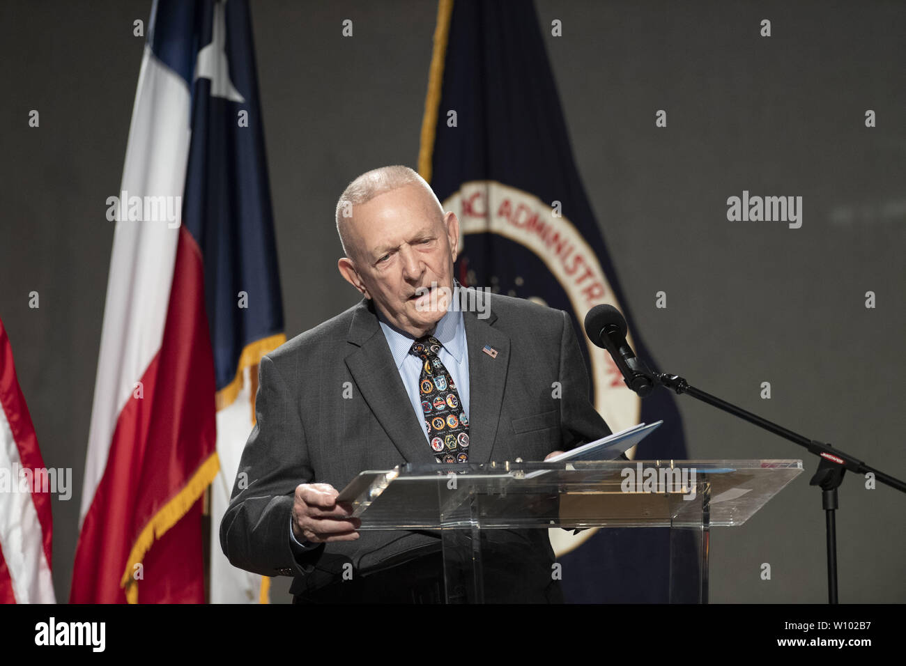 Webster, Texas, USA. 28th June, 2019. Apollo 11 Flight Director Gene ...