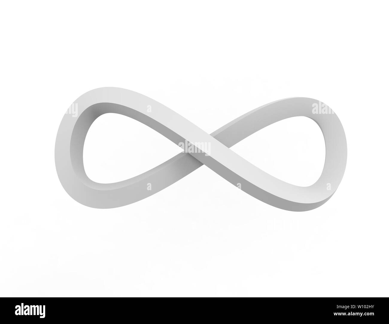 Infinity symbol loop 3d Black and White Stock Photos & Images - Alamy
