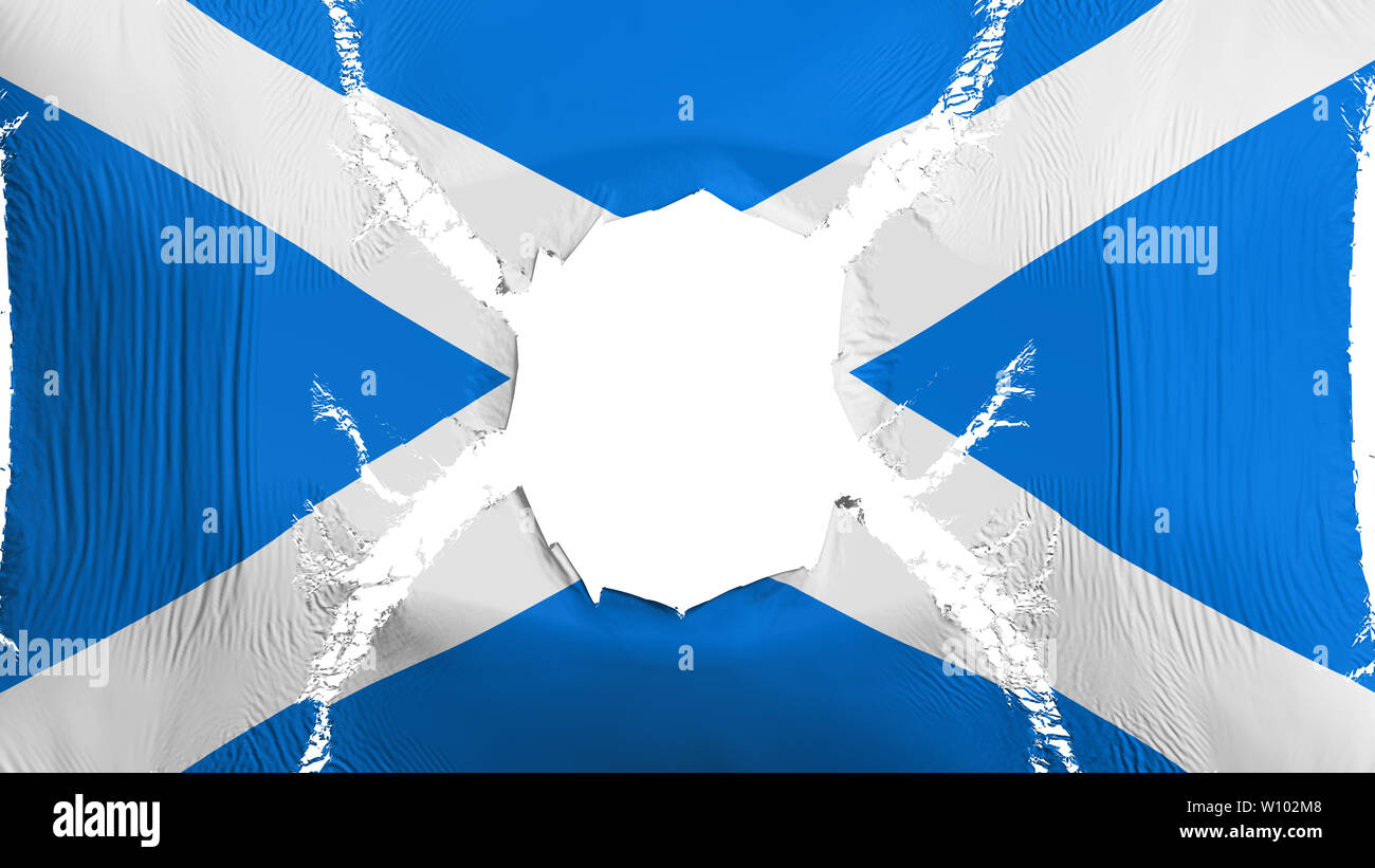 Torn flag scotland hi-res stock photography and images - Alamy
