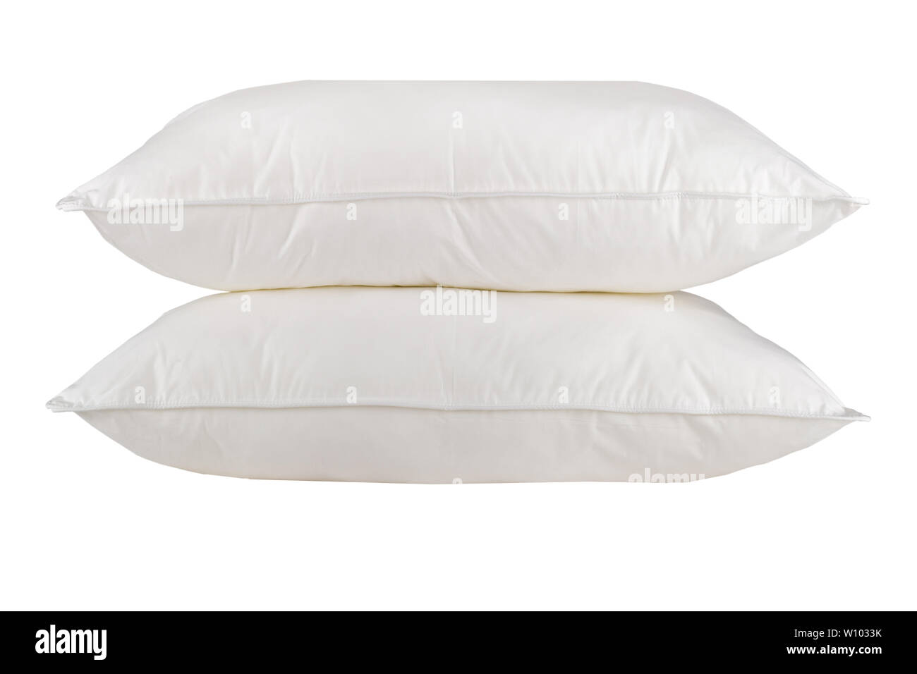 white pillows on pure white background Stock Photo - Alamy