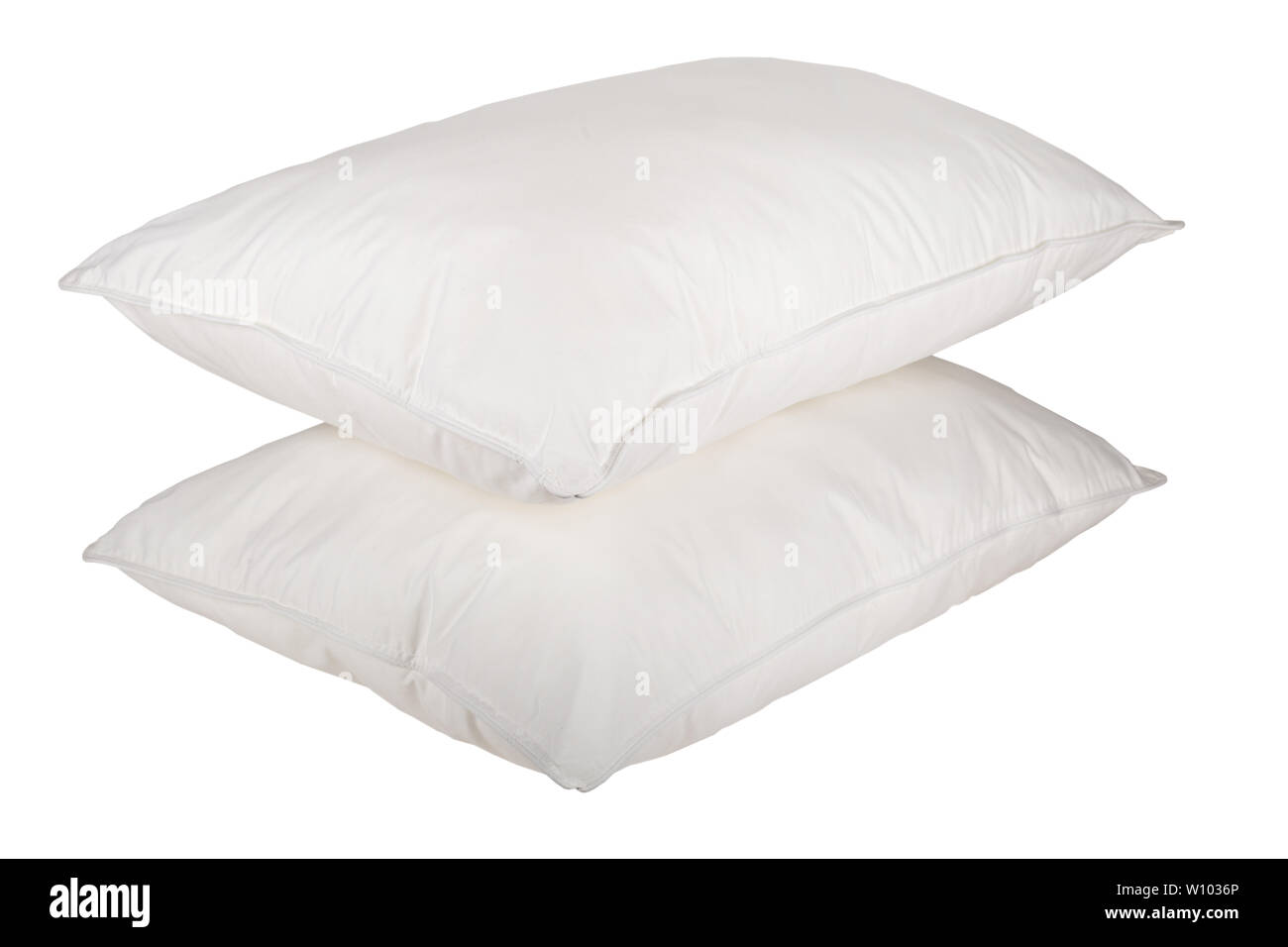 white pillows on pure white background Stock Photo - Alamy