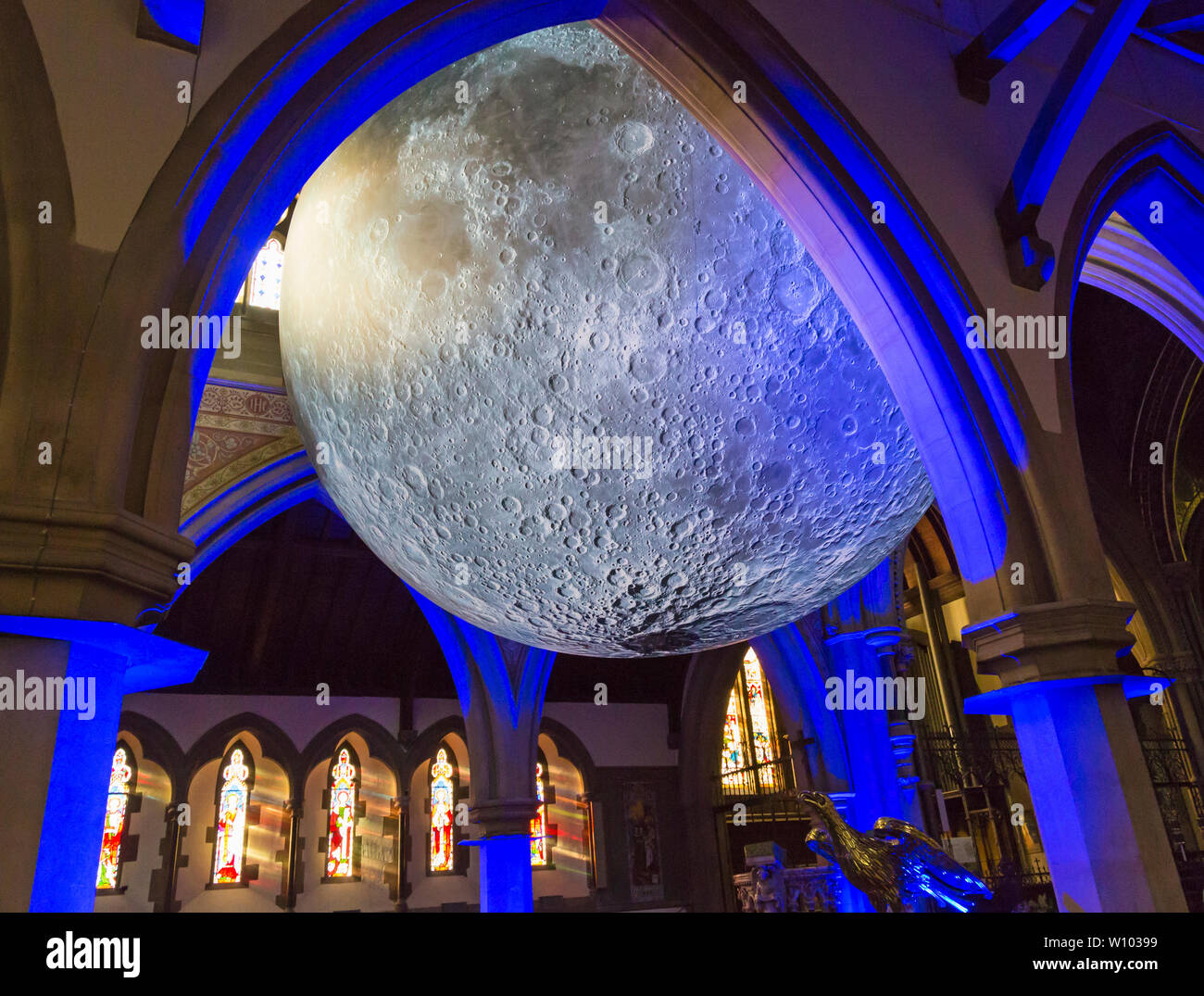Bournemouth, Dorset UK. 28th June 2019. Dorset Moon, a celebration of ...