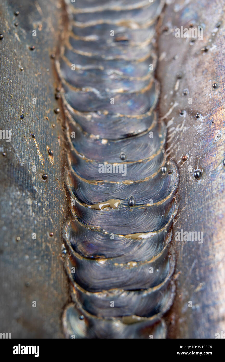 The fillet weld is placed using the MAG method. Errors in steel ...