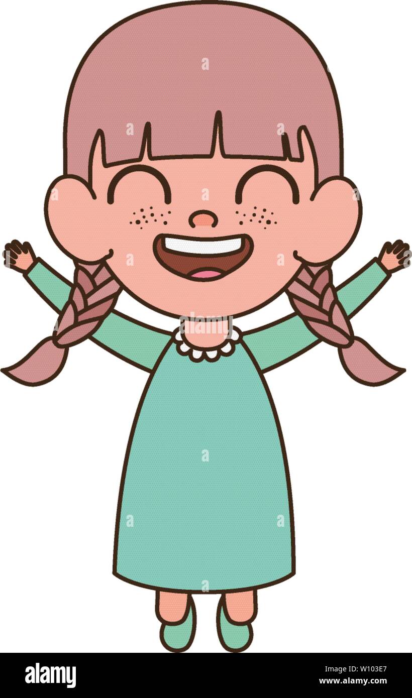 baby girl standing smiling on white background Stock Vector Image & Art ...