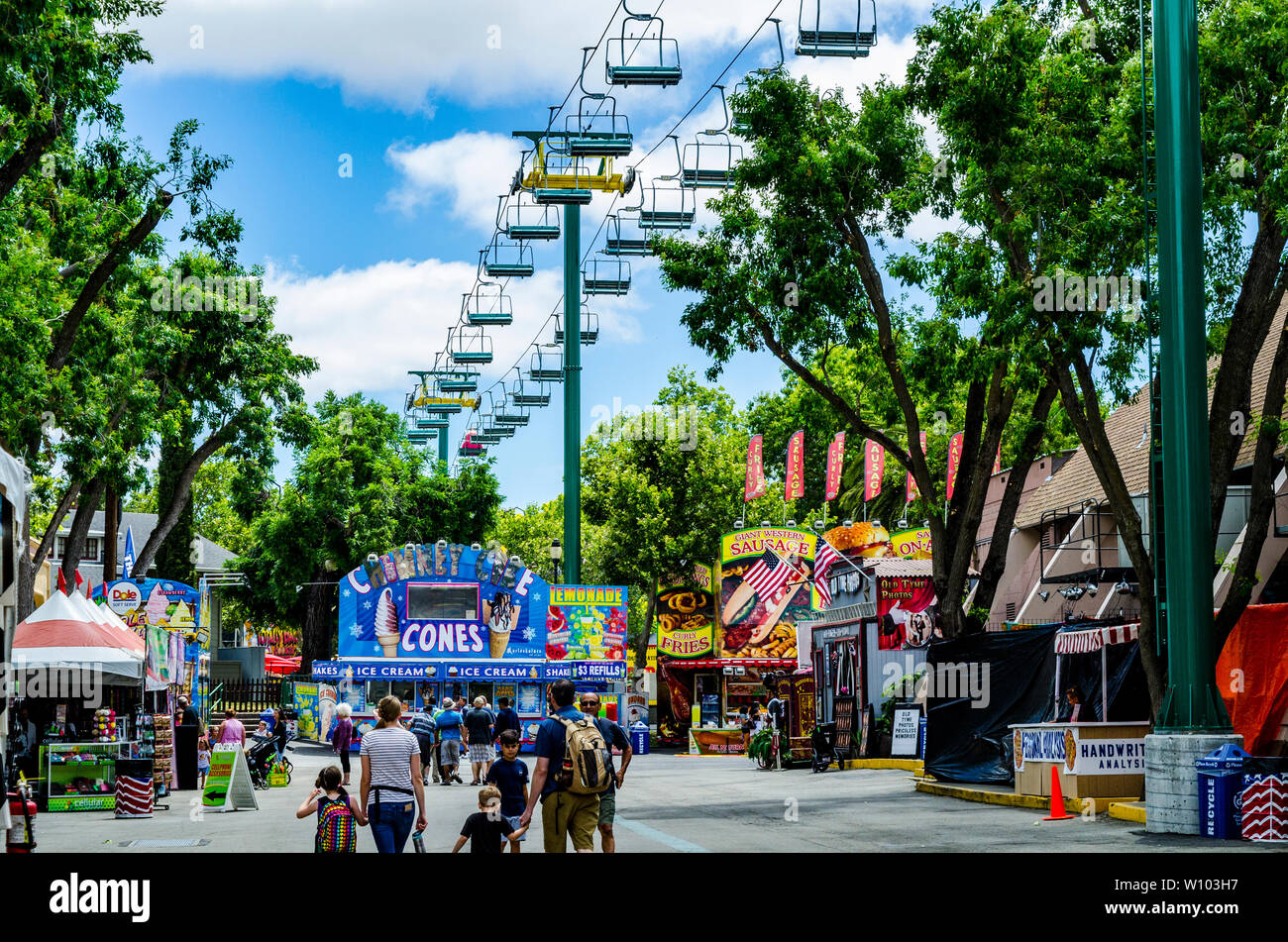 Sights at the Alameda County Fair in Pleasanton California USA Stock ...