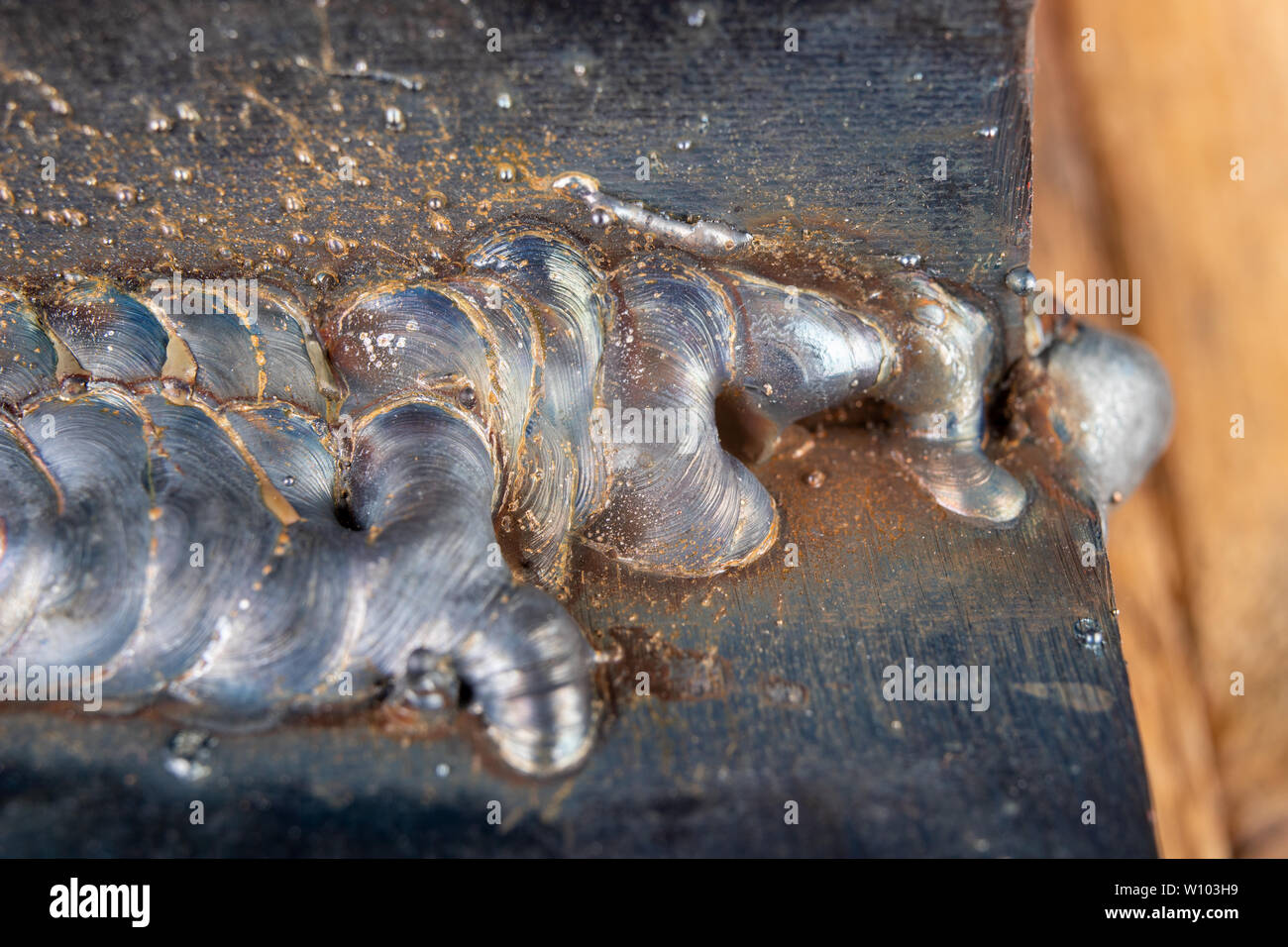 The fillet weld is placed using the MAG method. Errors in steel ...