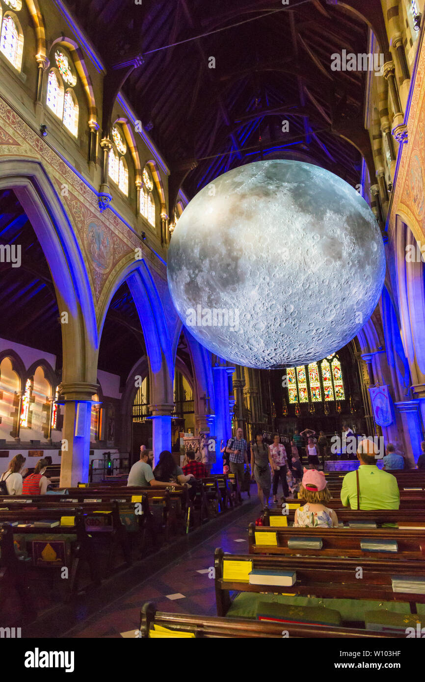 Big moon hanging in a church hi-res stock photography and images - Alamy