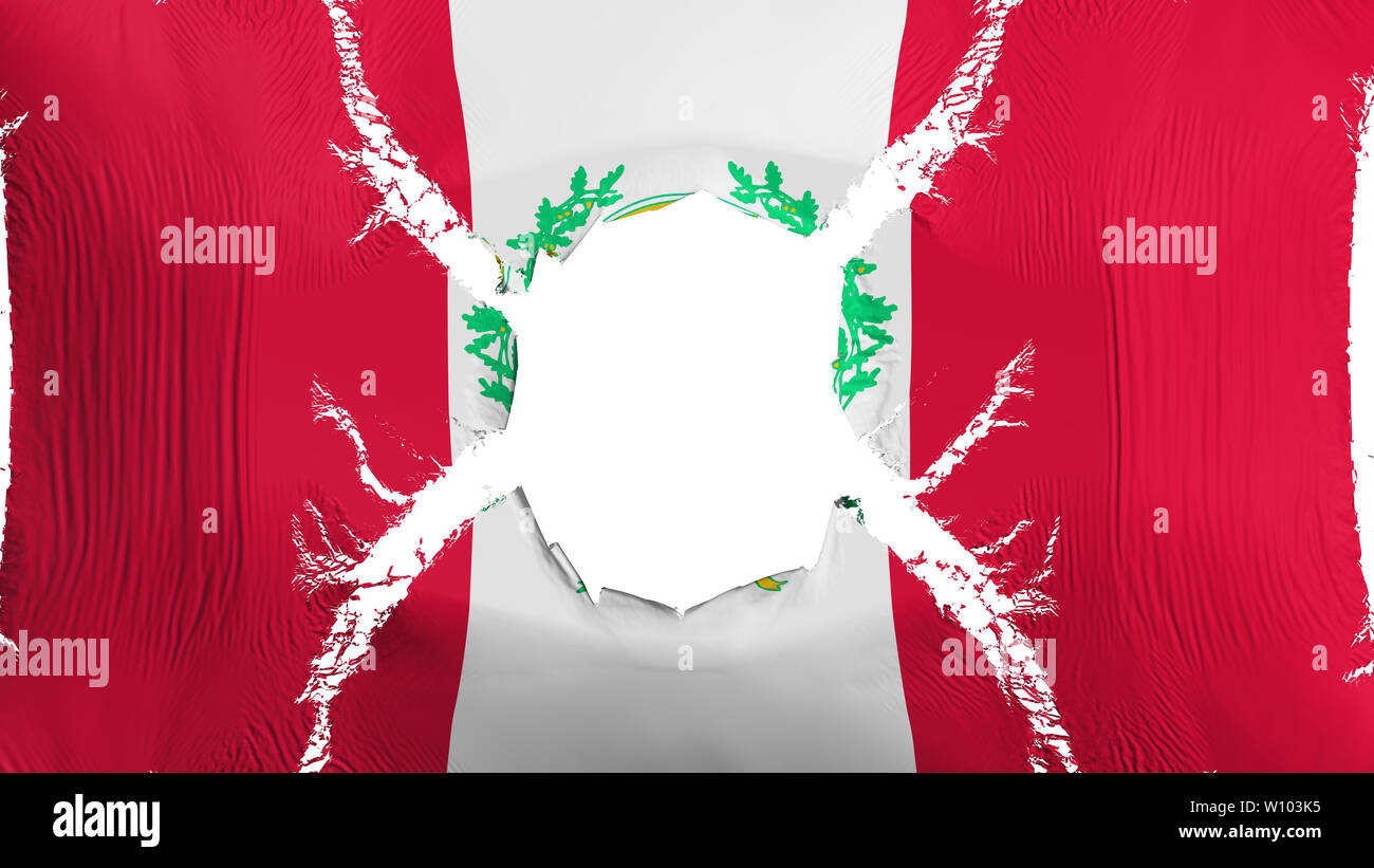 Raleigh capital city flag with a hole Stock Photo - Alamy
