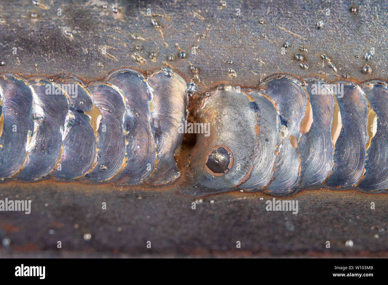 The fillet weld is placed using the MAG method. Errors in steel ...