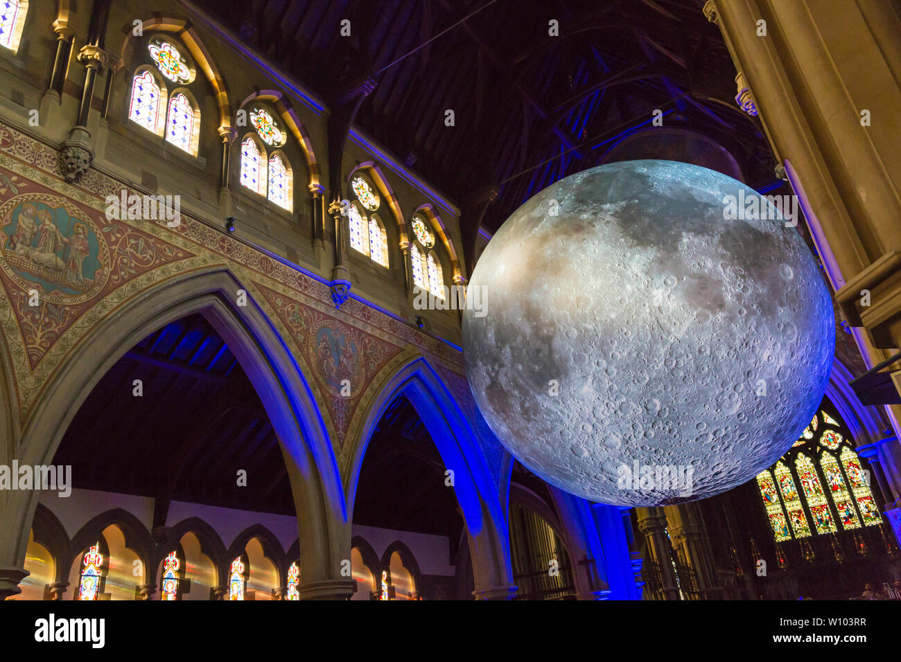 Bournemouth, Dorset UK. 28th June 2019. Dorset Moon, a celebration of ...