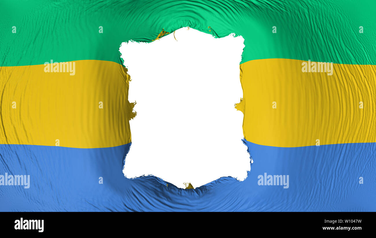 Gabon waving flag in 3d hi-res stock photography and images - Alamy