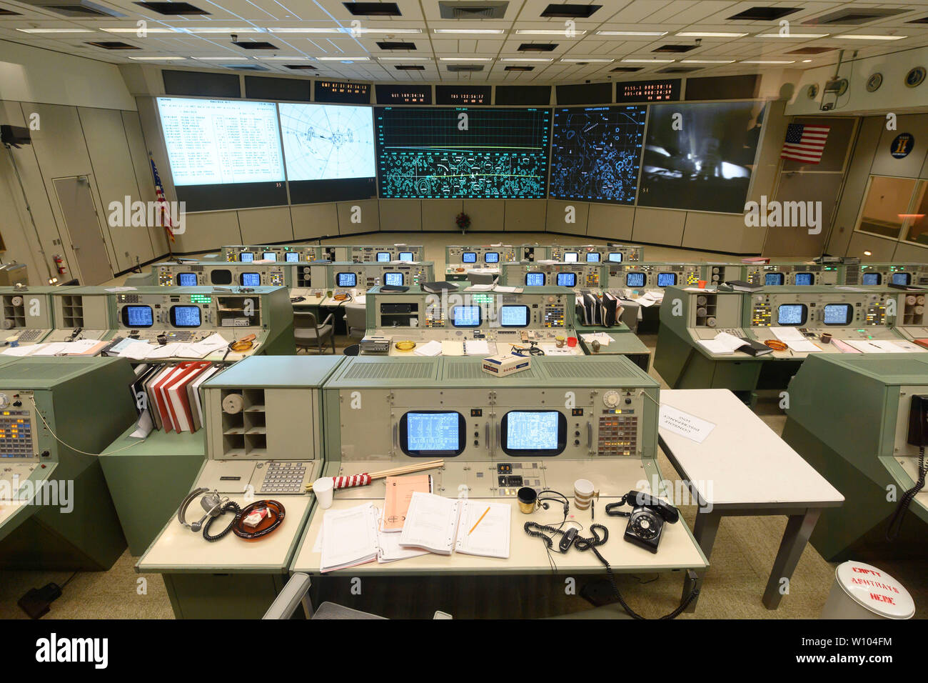 Nasa Apollo Program Mission Control Layout