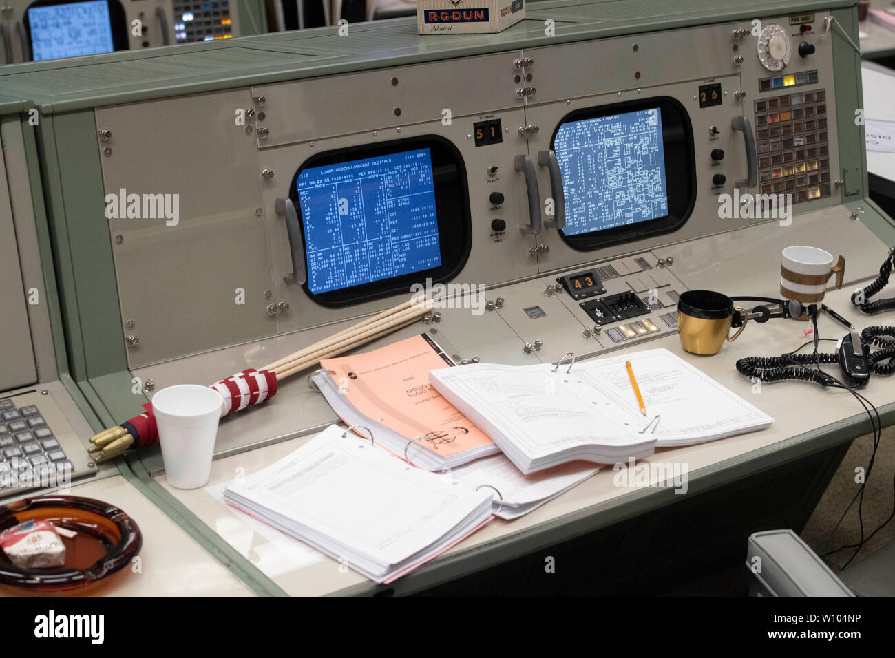 Nasa Houston Control Center In 1960s