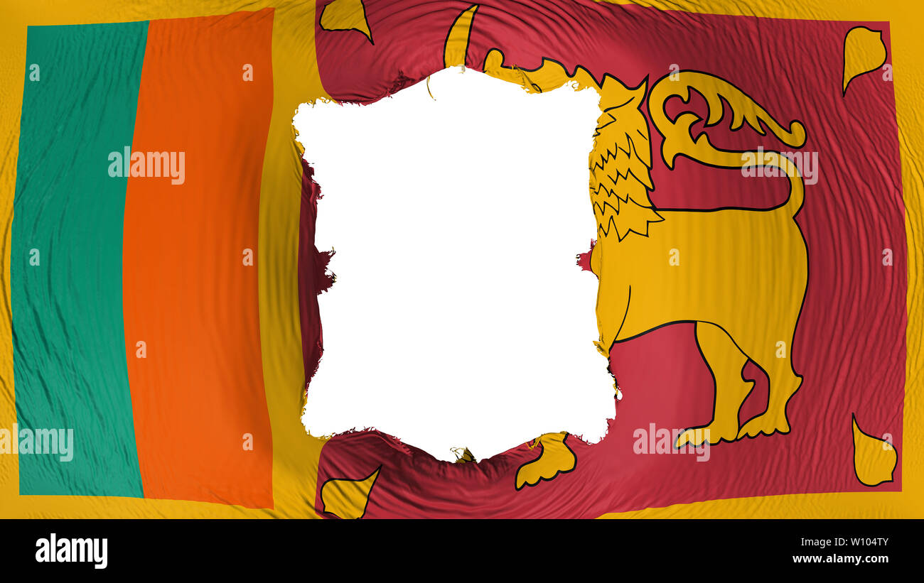 Sri lanka torn flag hi-res stock photography and images - Alamy