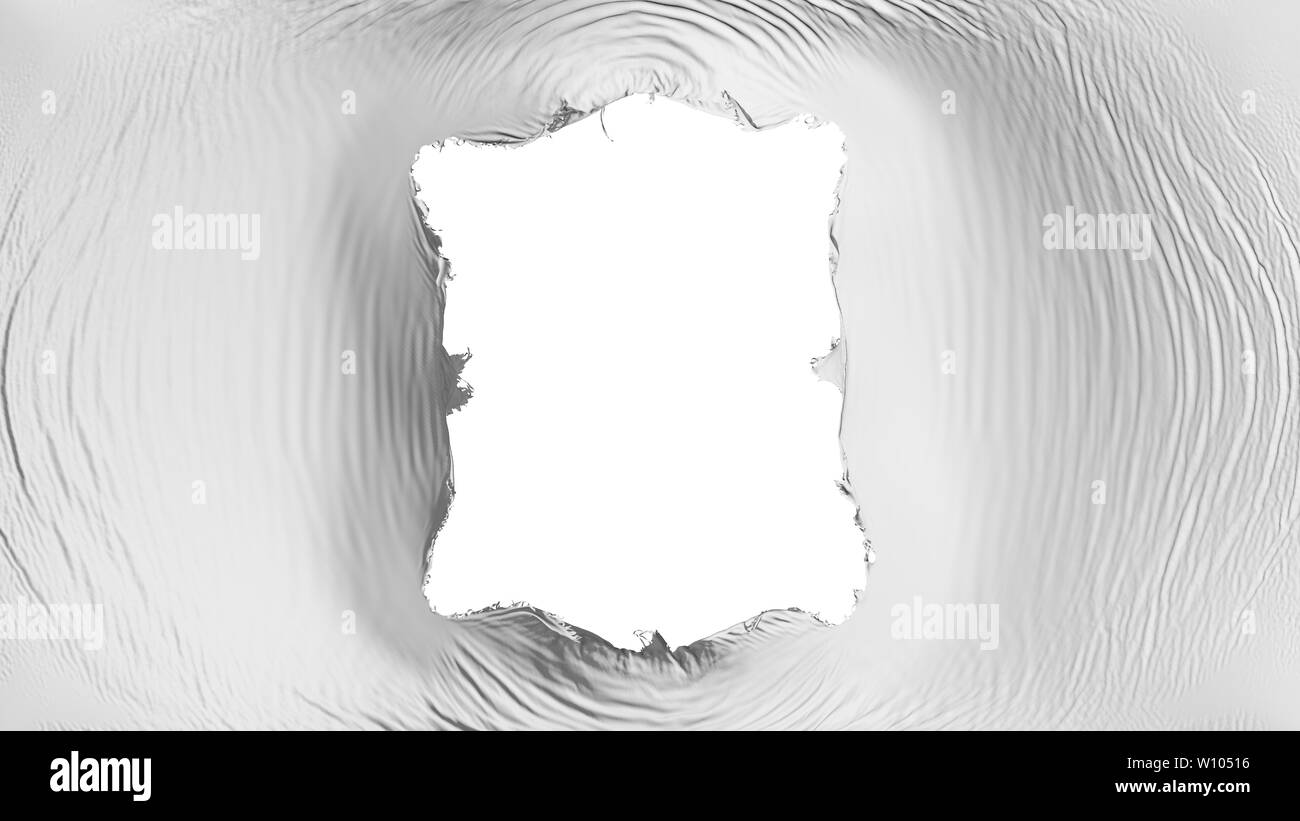 Tattered hole in white hi-res stock photography and images - Alamy