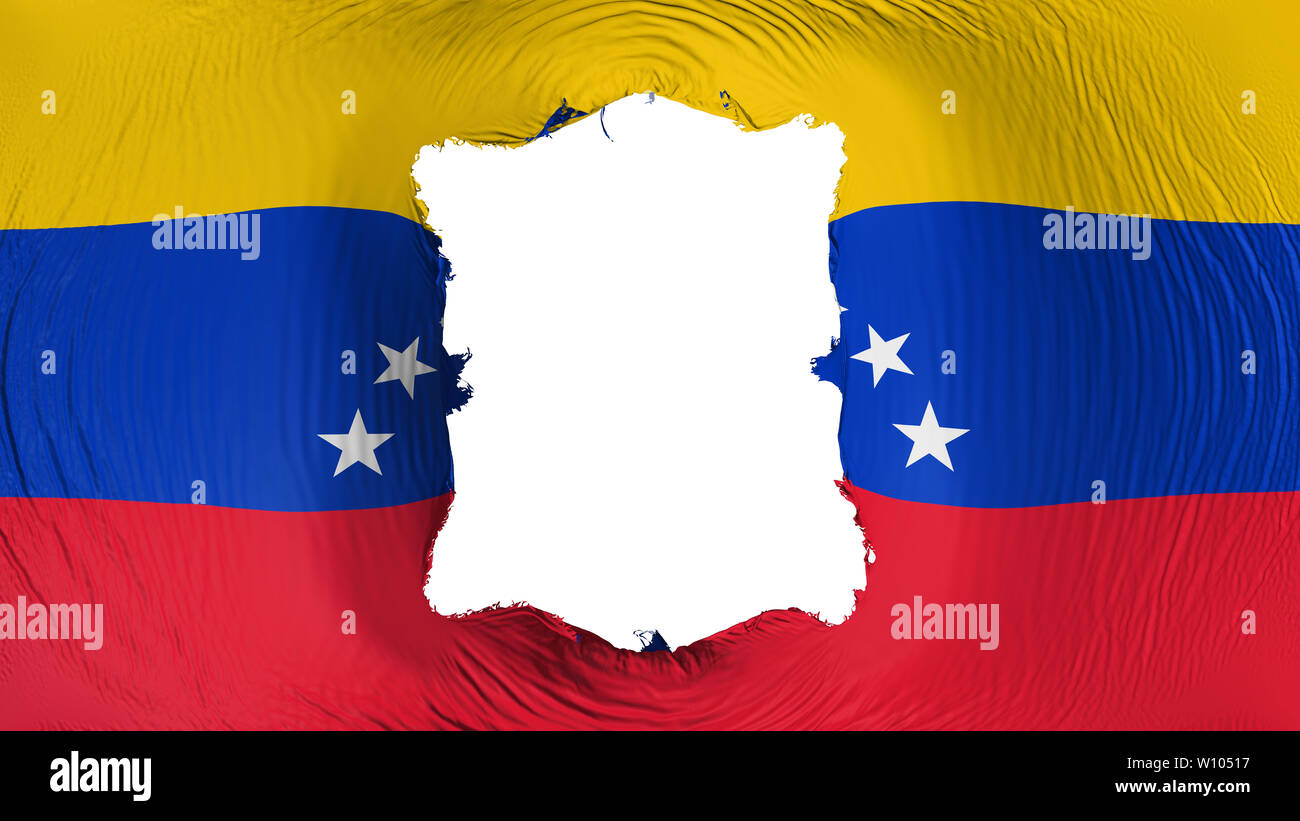 Square hole in the Venezuela flag Stock Photo - Alamy