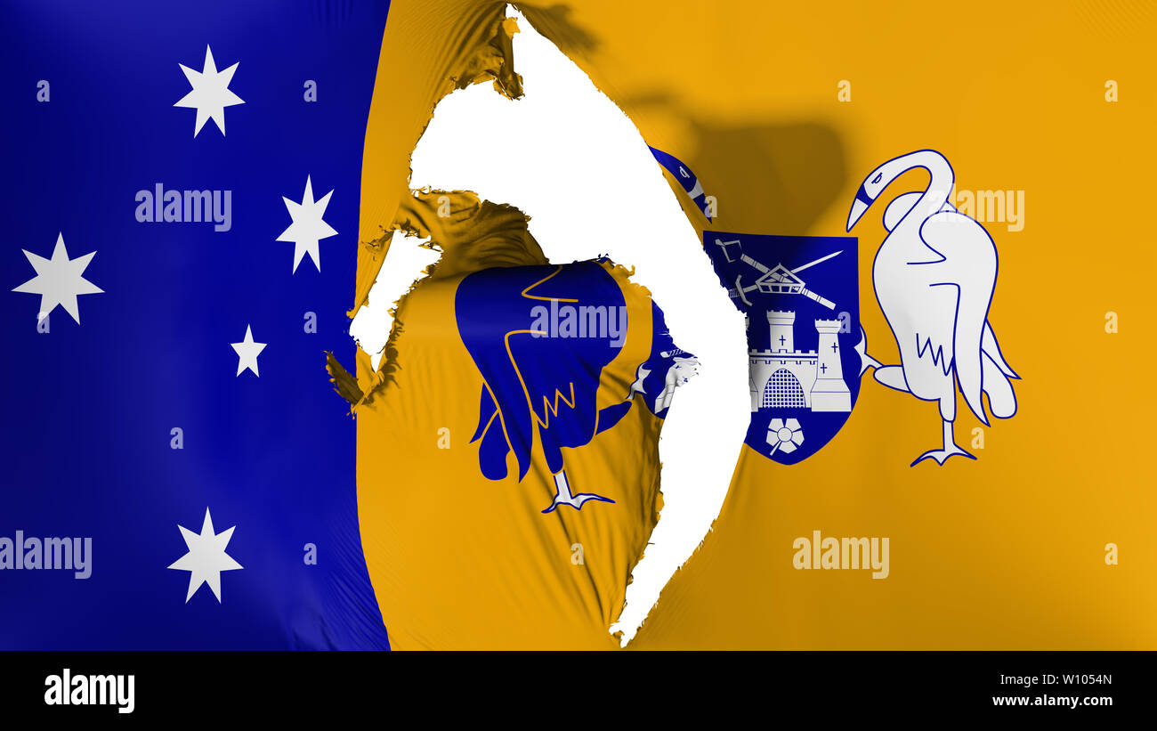 Damaged Canberra flag Stock Photo - Alamy