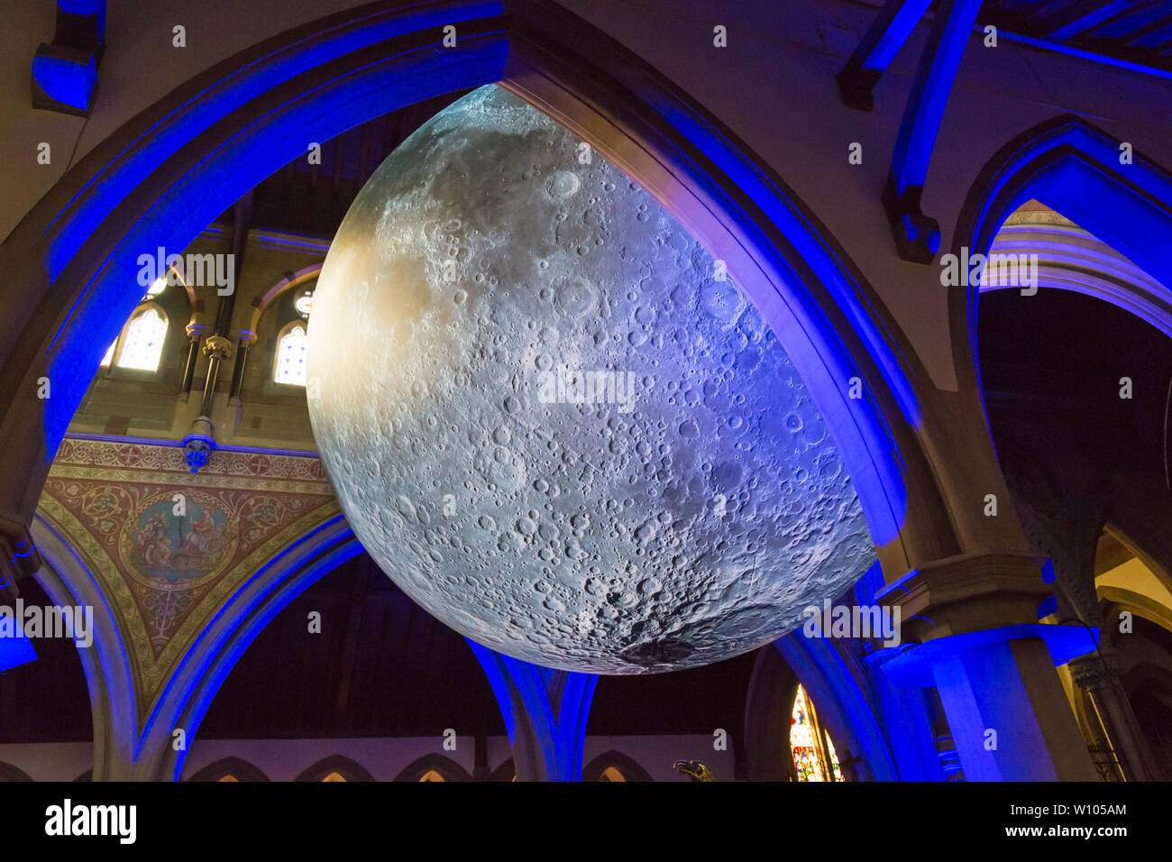 Bournemouth, Dorset UK. 28th June 2019. Dorset Moon, a celebration of ...