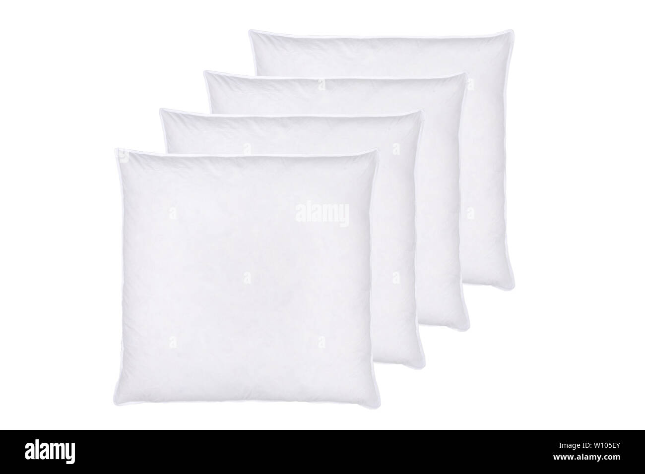white pillows on pure white background Stock Photo - Alamy