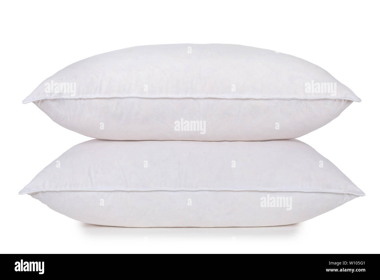 white pillows on pure white background Stock Photo - Alamy